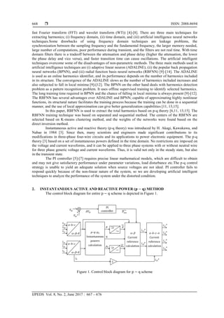Shunt Active Filter Based on Radial Basis Function Neural Network and p-q Power Theory | PDF