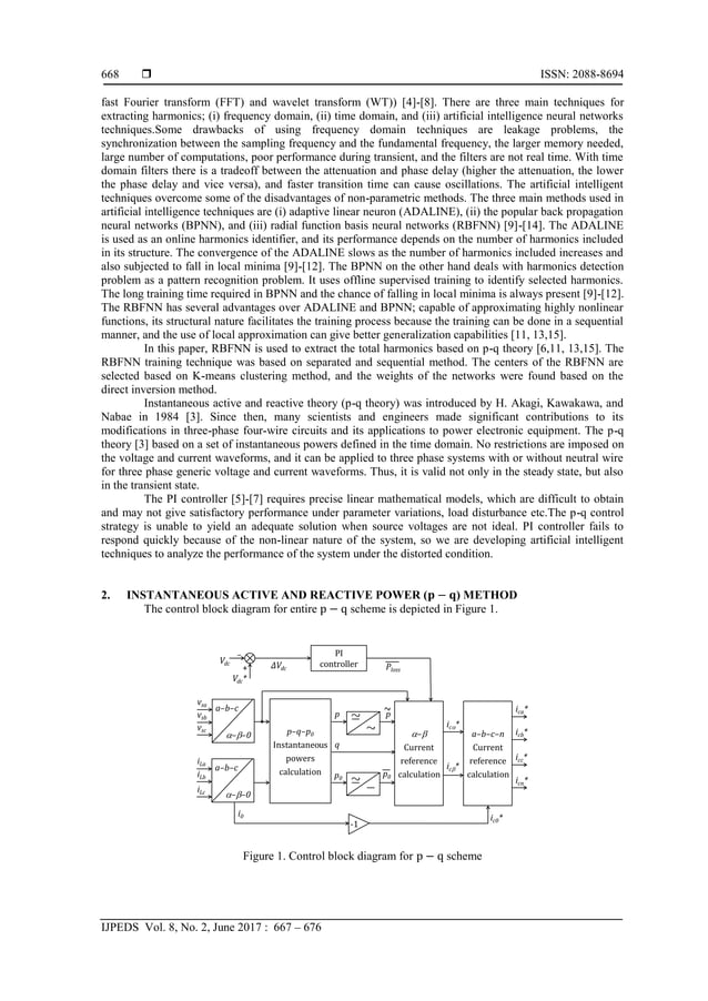 Shunt Active Filter Based on Radial Basis Function Neural Network and p-q Power Theory | PDF