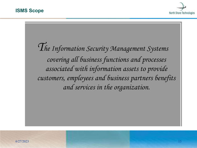 ISMS Requirements | PPT