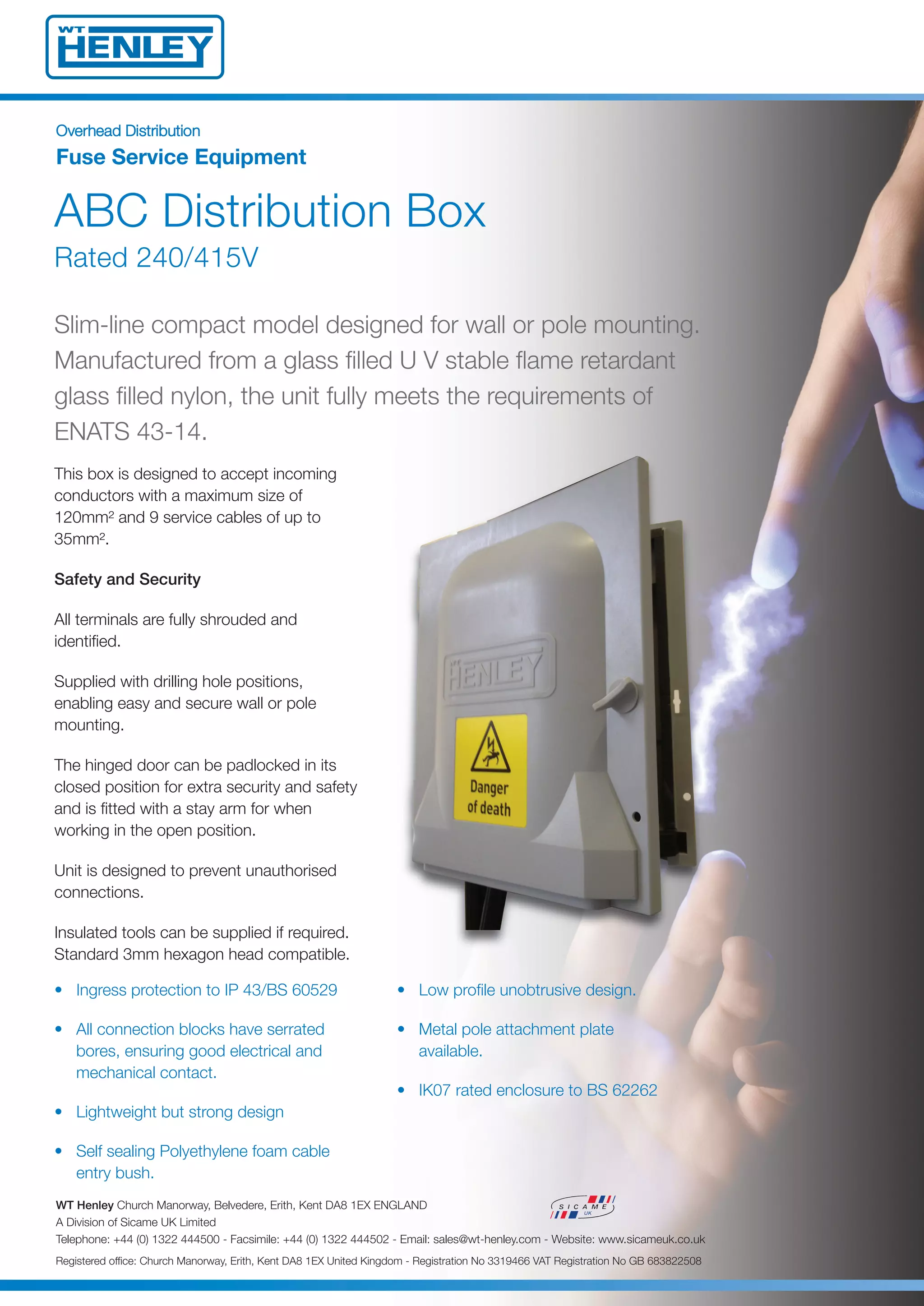 WT Henley ABC Distribution Boxes | PDF