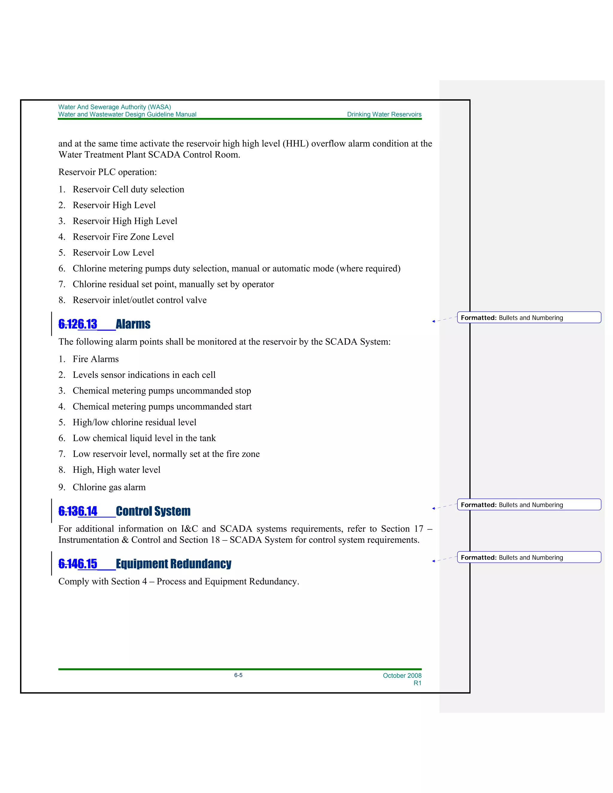 WASA Wastewater and Potable Water Design Requirements | PDF