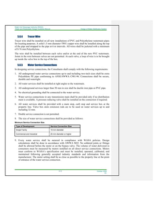 WASA Wastewater and Potable Water Design Requirements | PDF | Business ...