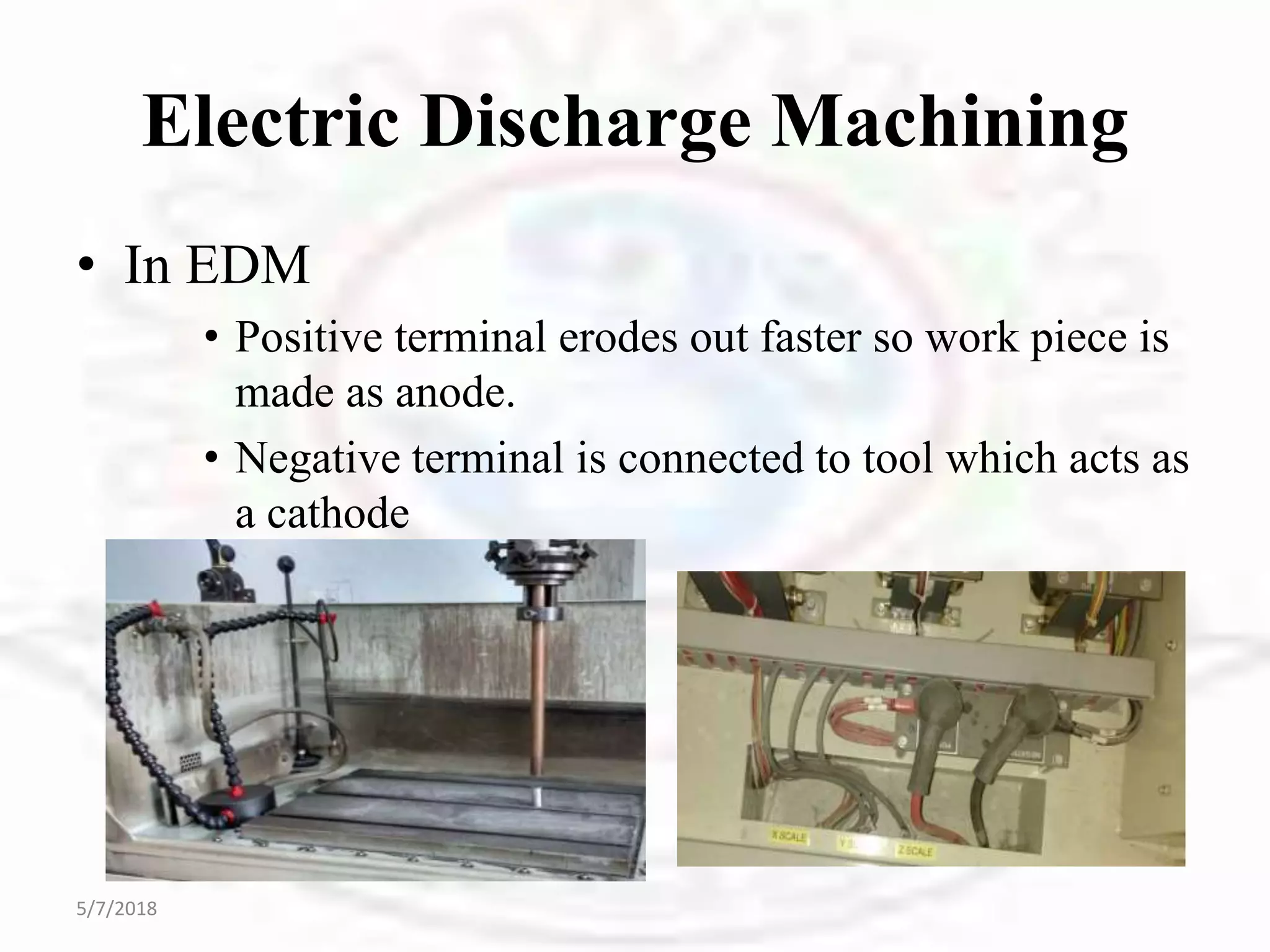 Electric Discharge Machine ( E.D.M) - A Non Conventional Machining ...
