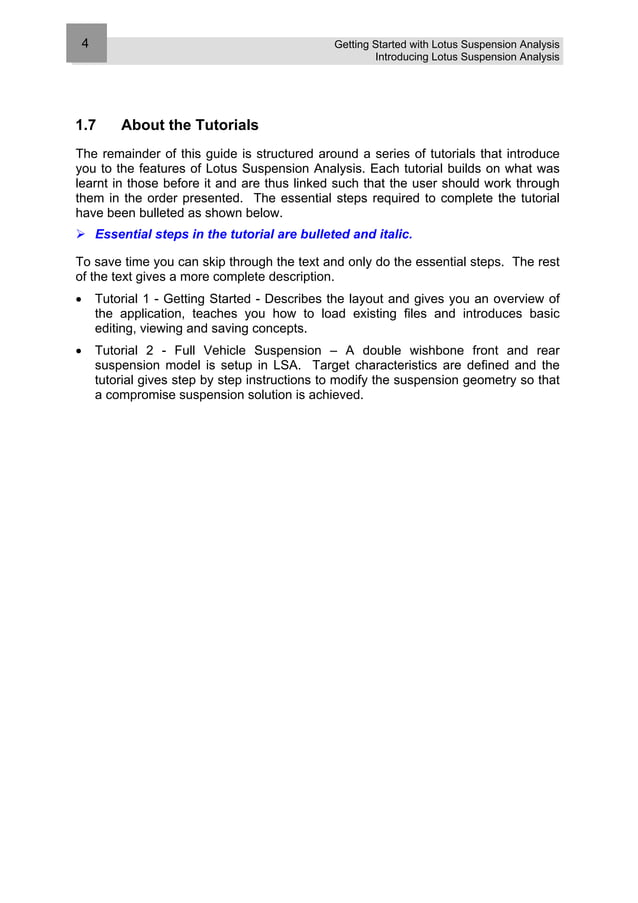 getting-started-with-lotus-suspension-analysis | PDF | Automotive ...