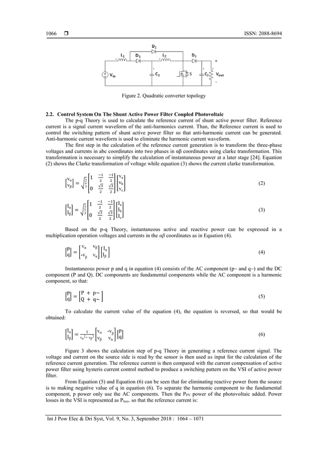 Control Design For Shunt Active Power Filter Based On p-q Theory In Photovoltaic Grid-Connected ...