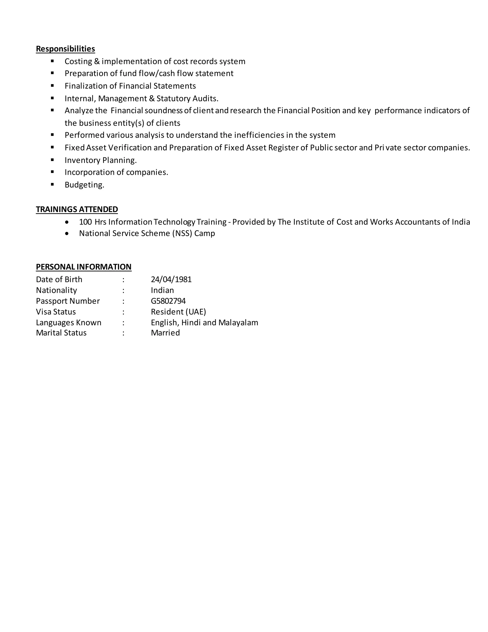 Nicky Mathew (CV) - (Fin) | PDF | Free Download