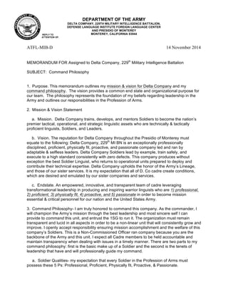 Leadership Commander Philosophy_141030 | PDF