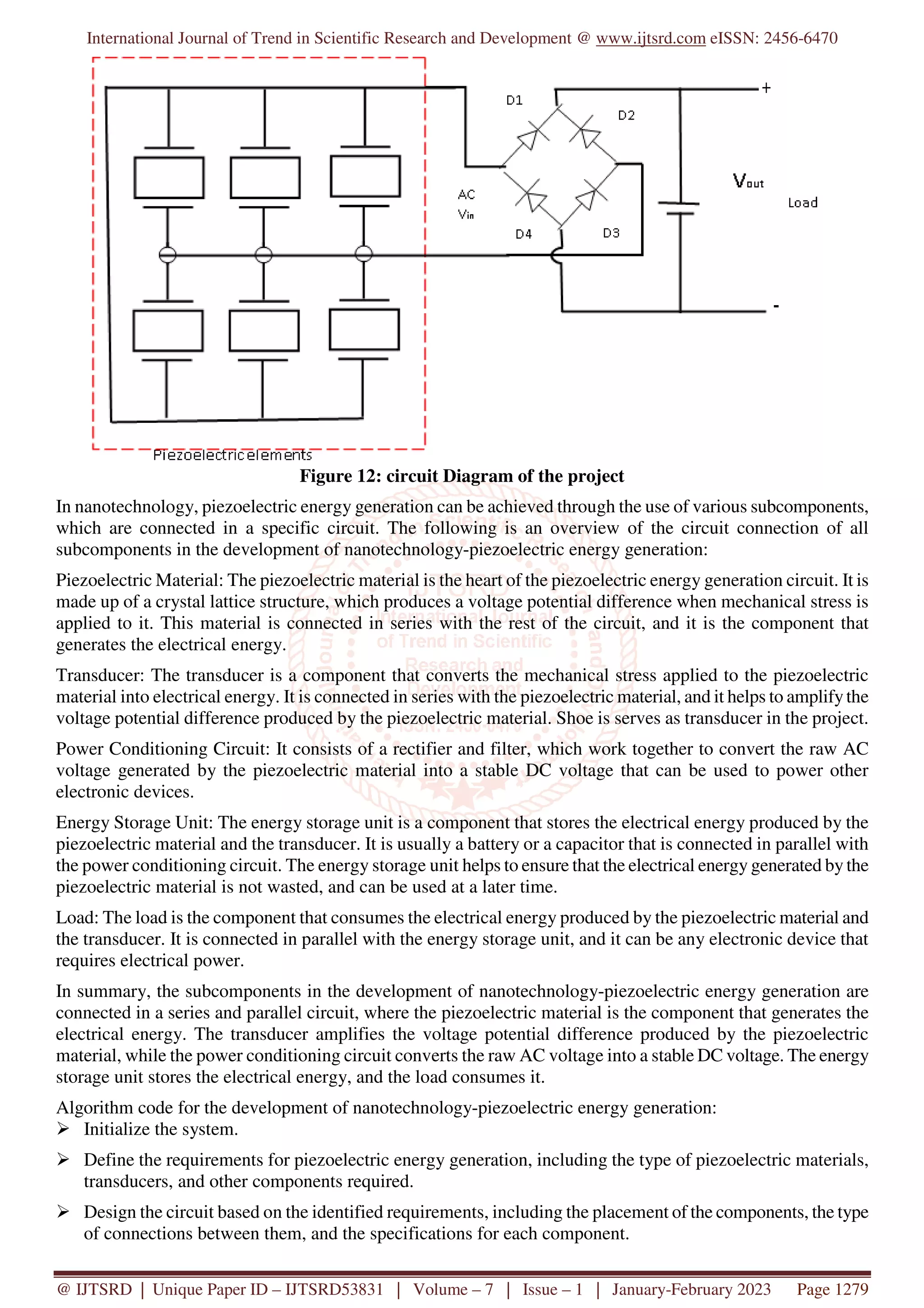 Development of Nanotechnology Piezoelectric Energy Generation | PDF