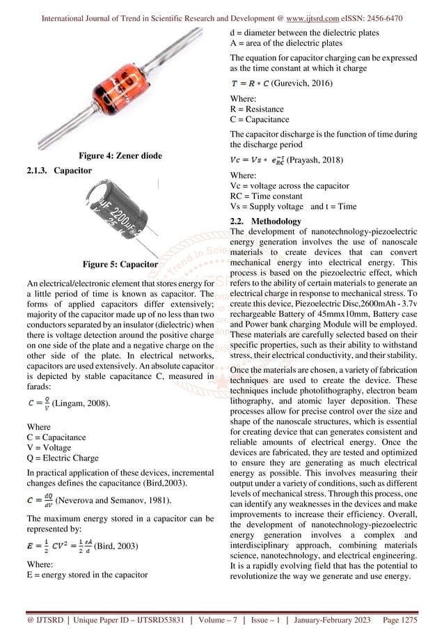 Development of Nanotechnology Piezoelectric Energy Generation | PDF