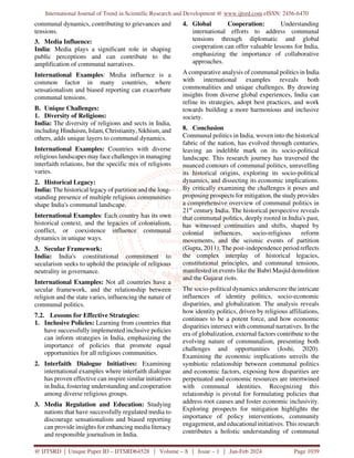 Dynamics of Communal Politics in 21st Century India Challenges and Prospects | PDF