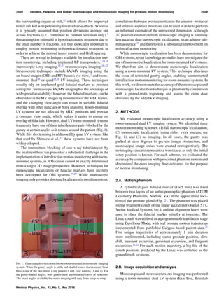 Stevens et al, Continuous monitoring of prostate position using stereoscopic and monoscopic kV ...