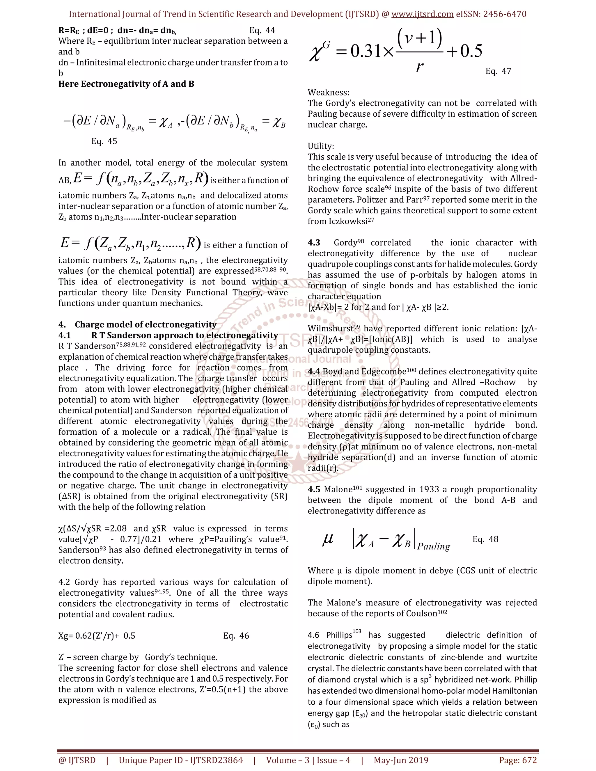 Electronegativity A Force or Energy | PDF