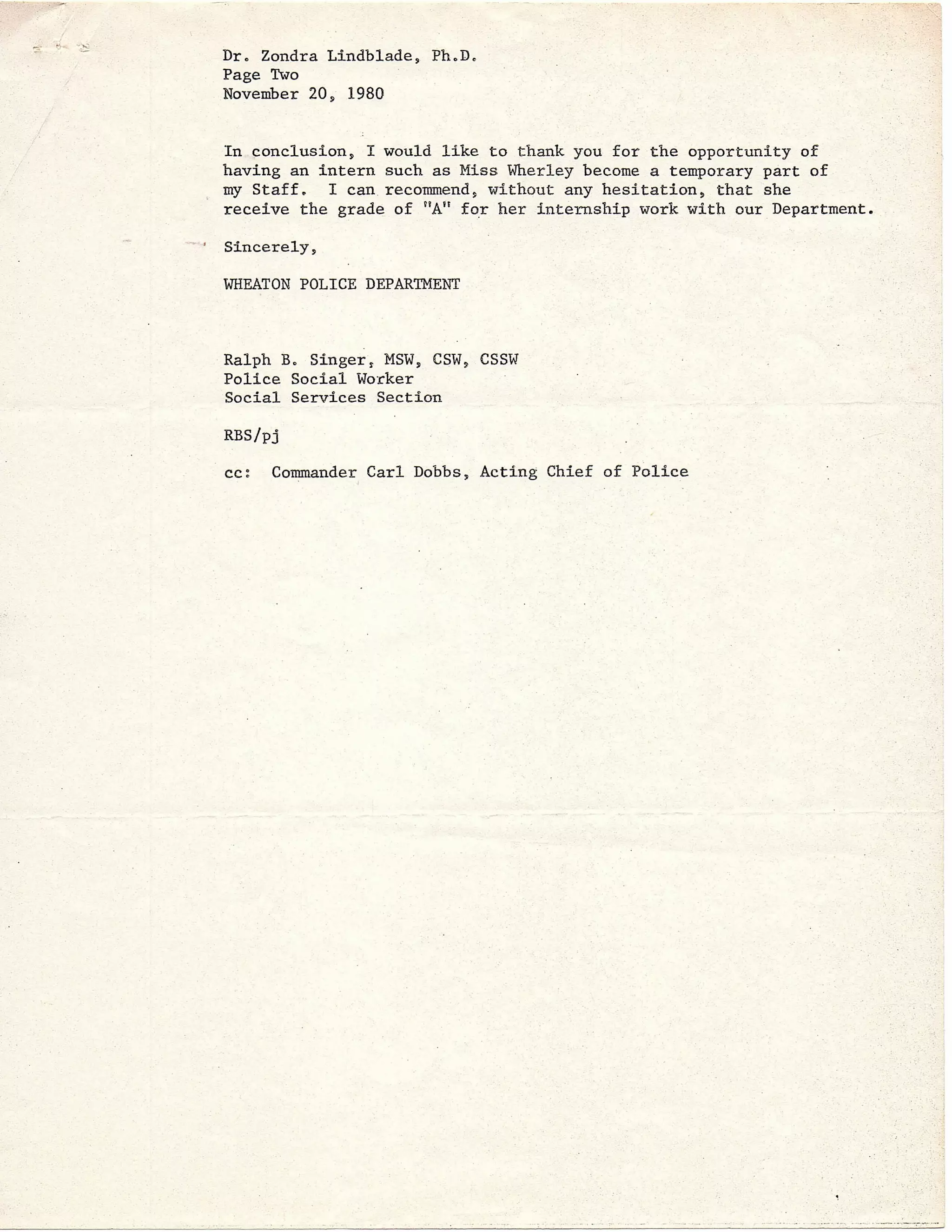 City of Wheaton letter 2 | PDF