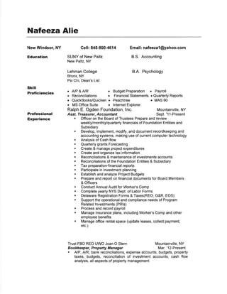 Nafeeza Alie Resume_2017 | PDF