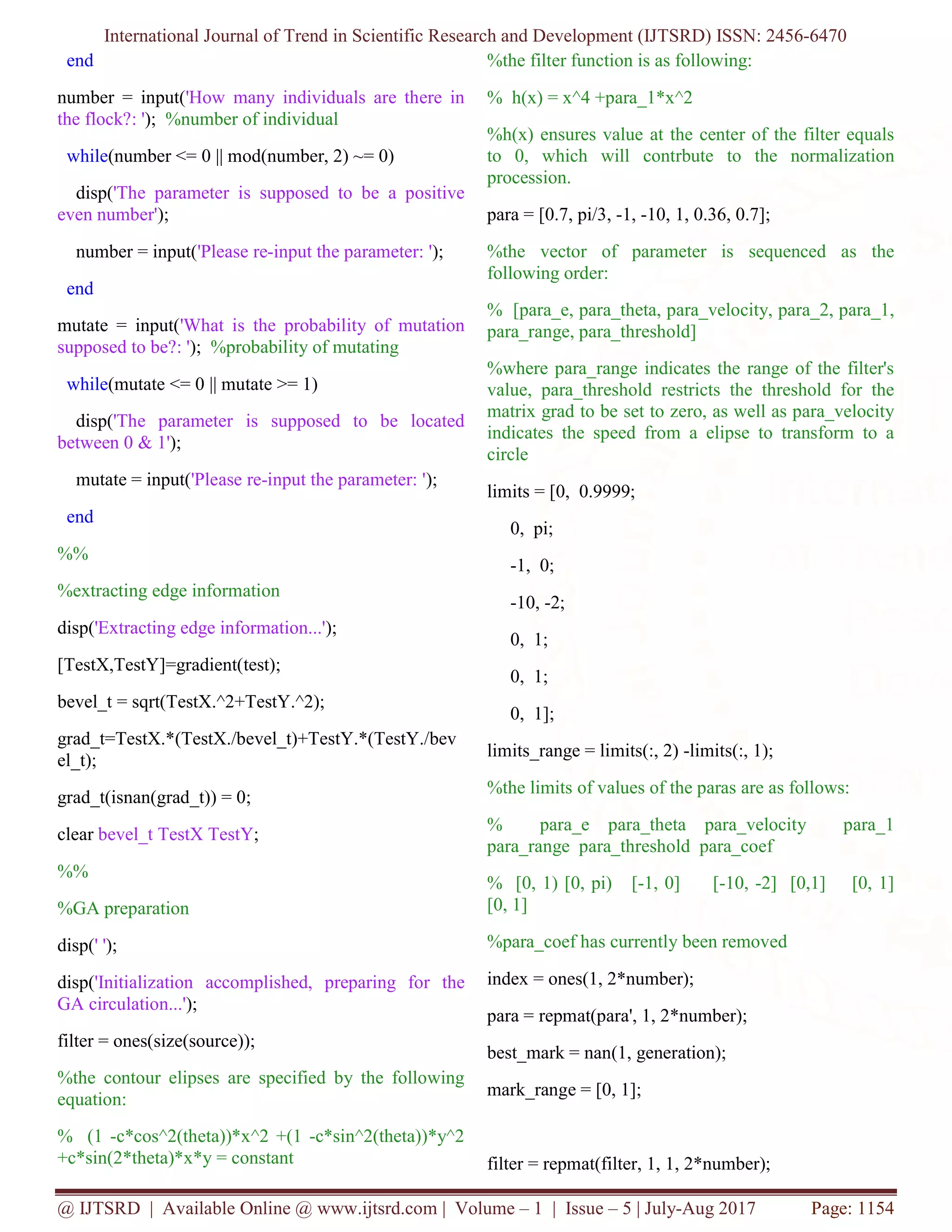 Fourier Filtering Denoising Based on Genetic Algorithms | PDF