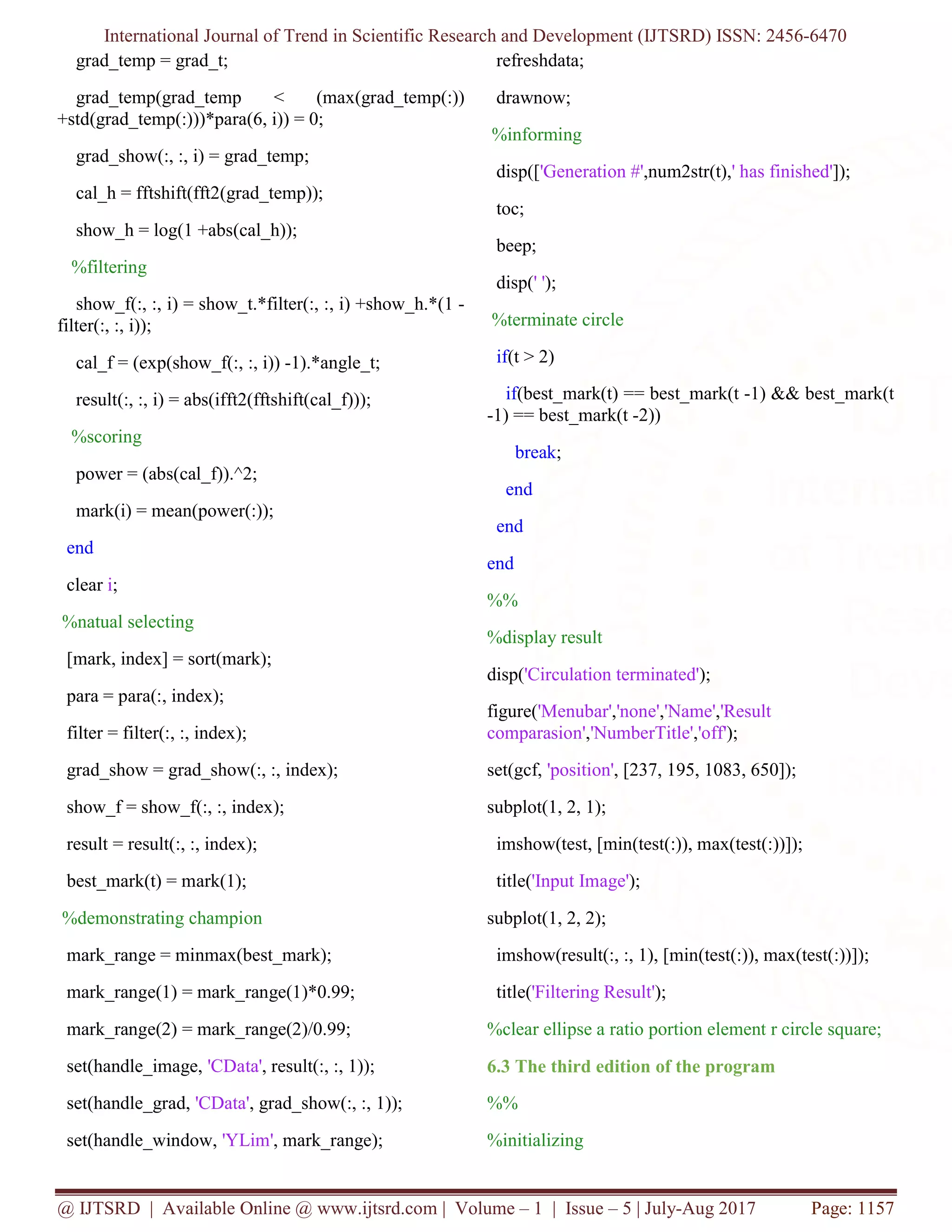 Fourier Filtering Denoising Based on Genetic Algorithms | PDF