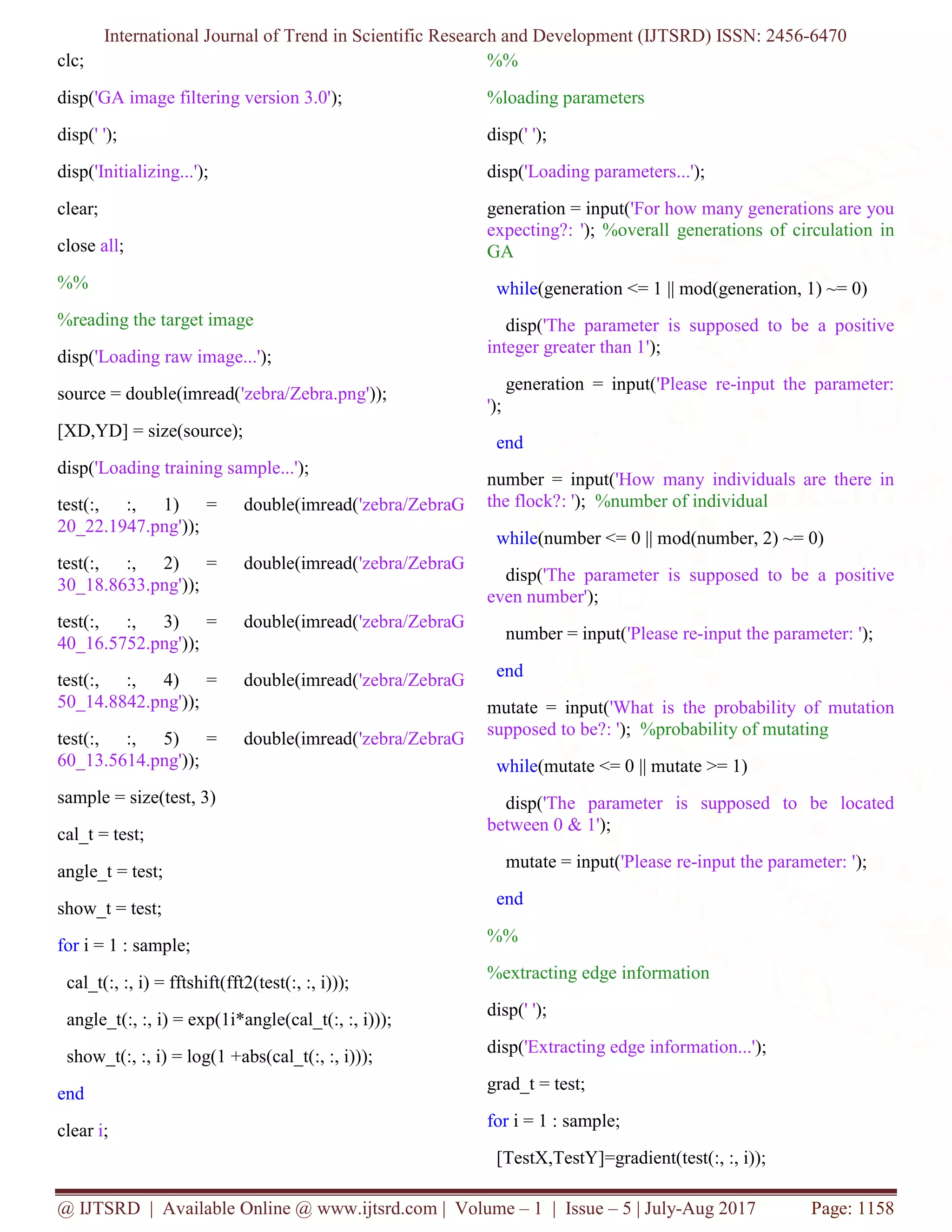 Fourier Filtering Denoising Based on Genetic Algorithms | PDF