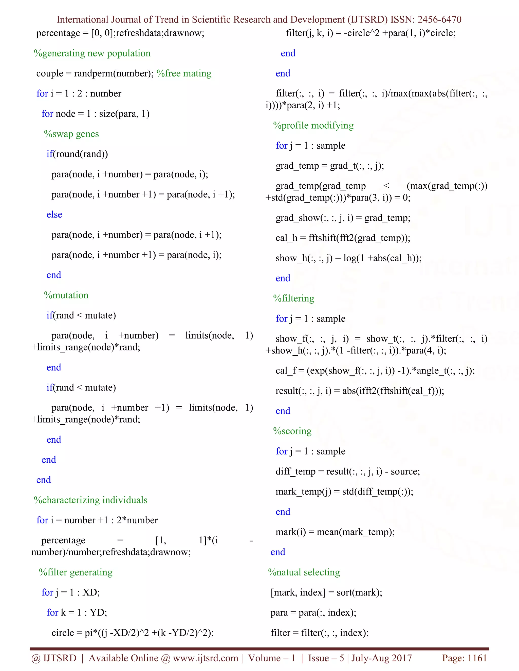 Fourier Filtering Denoising Based on Genetic Algorithms | PDF