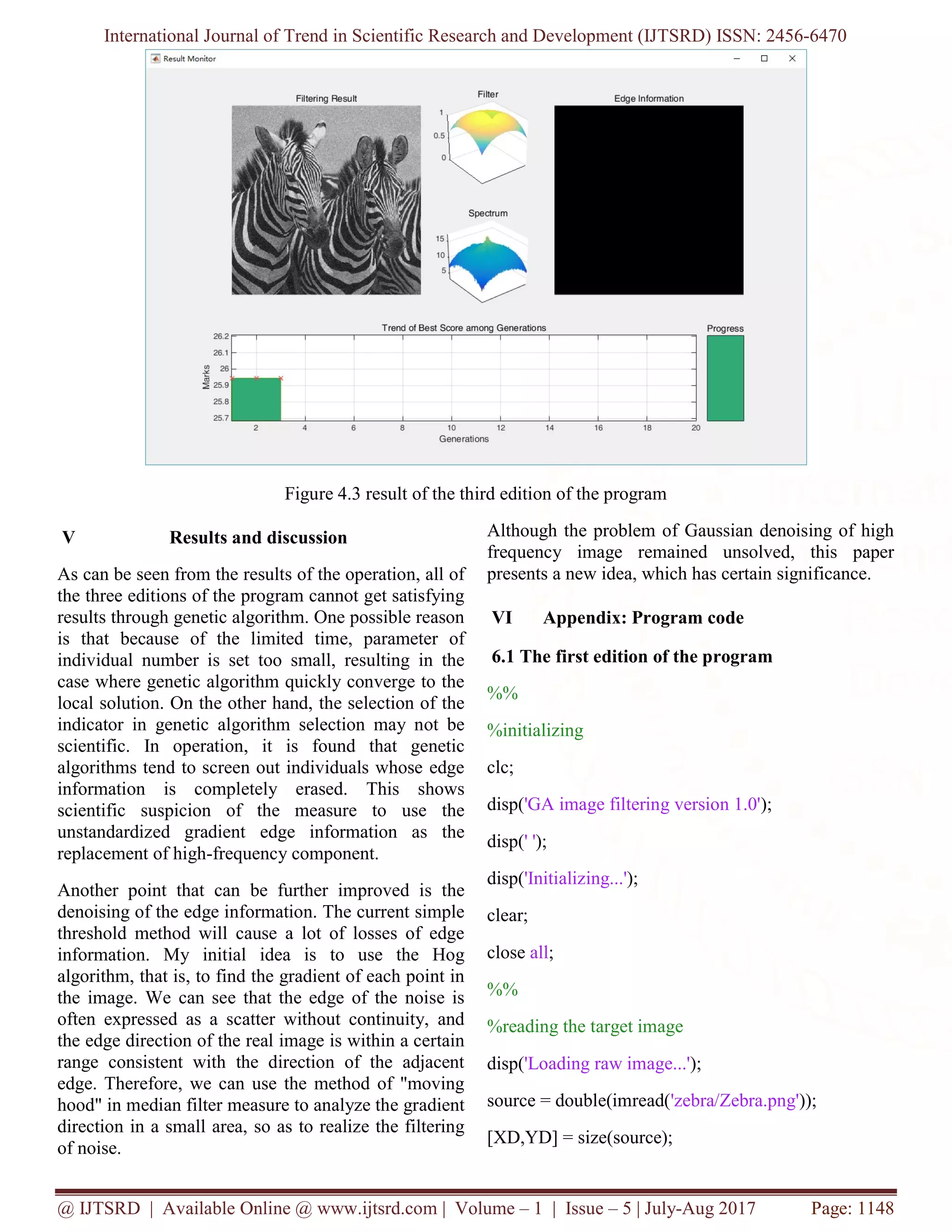 Fourier Filtering Denoising Based on Genetic Algorithms | PDF