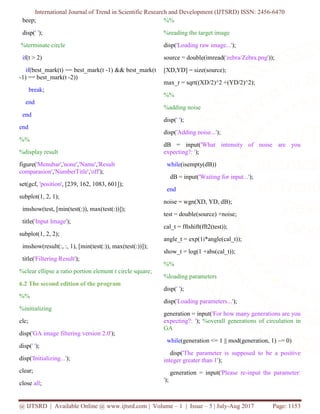Fourier Filtering Denoising Based on Genetic Algorithms | PDF