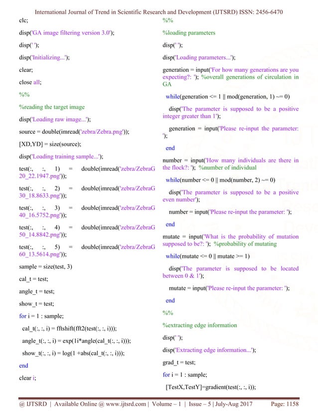 Fourier Filtering Denoising Based on Genetic Algorithms | PDF