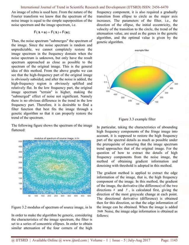 Fourier Filtering Denoising Based On Genetic Algorithms Pdf