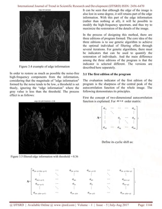 Fourier Filtering Denoising Based on Genetic Algorithms | PDF