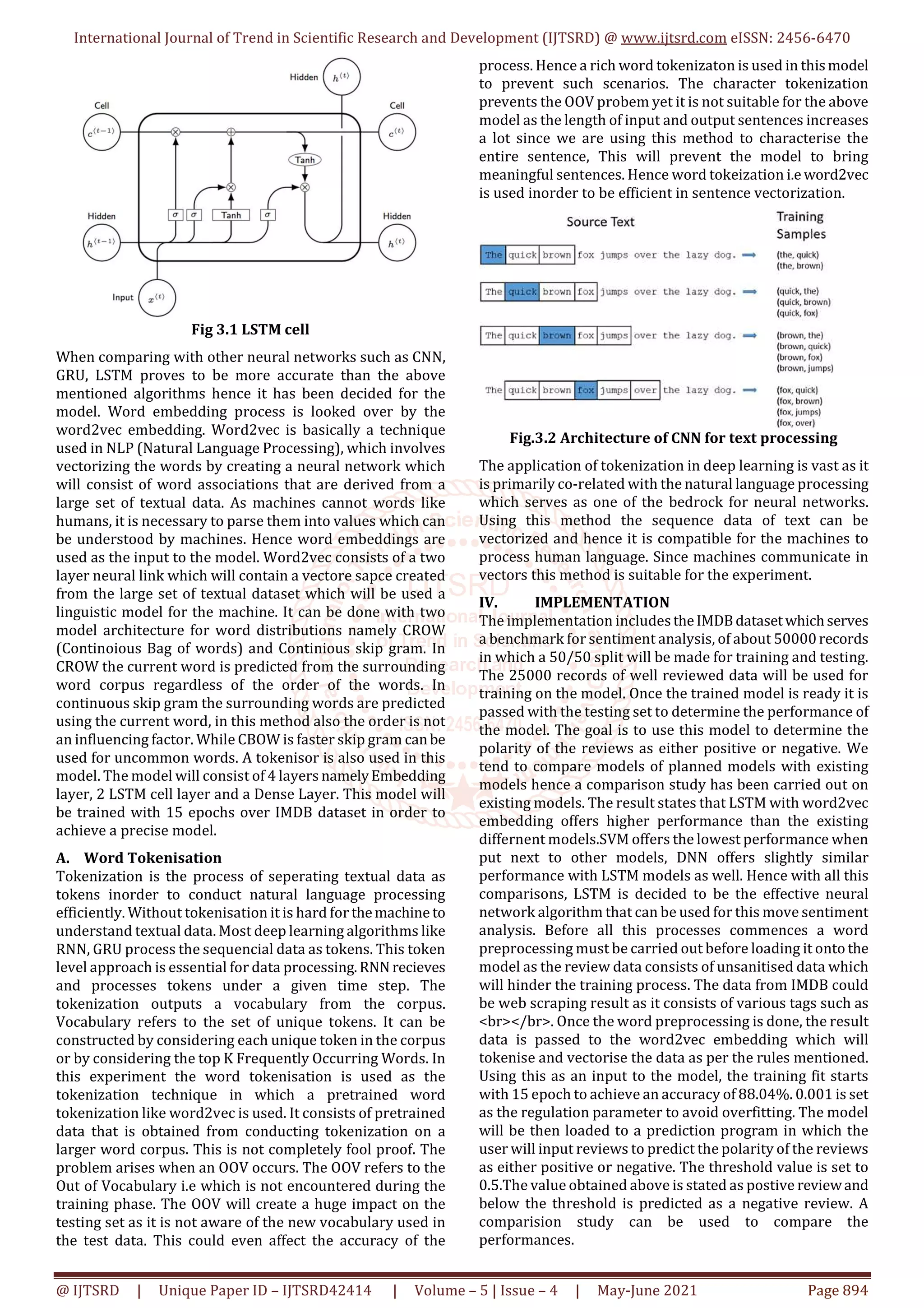 Movie Sentiment Analysis using Deep Learning RNN | PDF