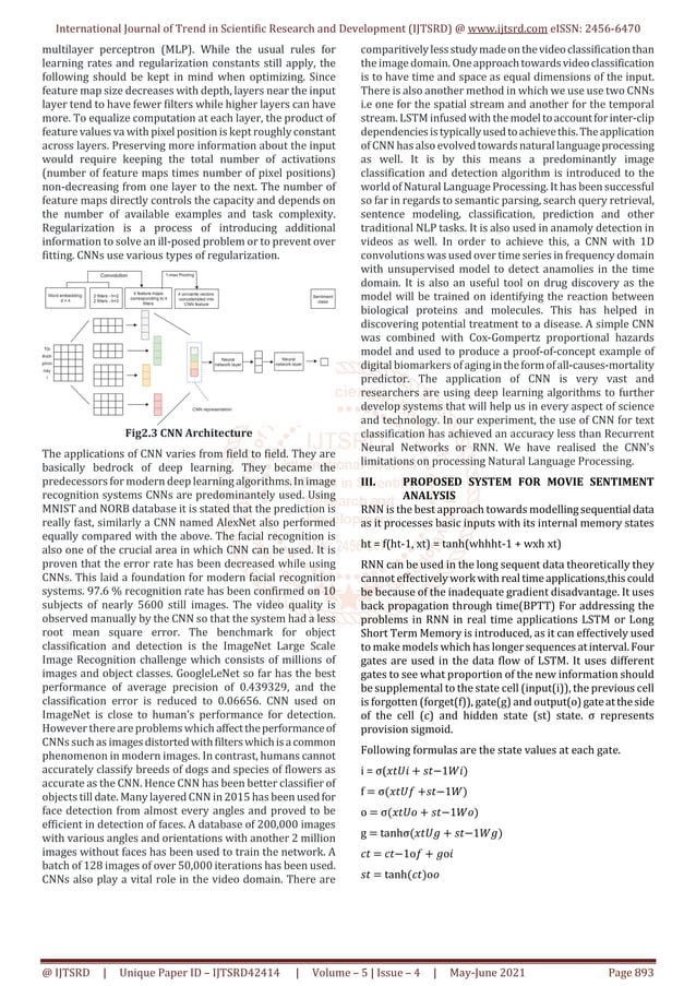 Movie Sentiment Analysis using Deep Learning RNN | PDF