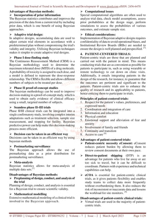 Novel Approaches to Clinical Trial Design and Implementation | PDF