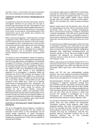 Venous Thromboembolism during Pregnancy and Postpartum: An Updated ...