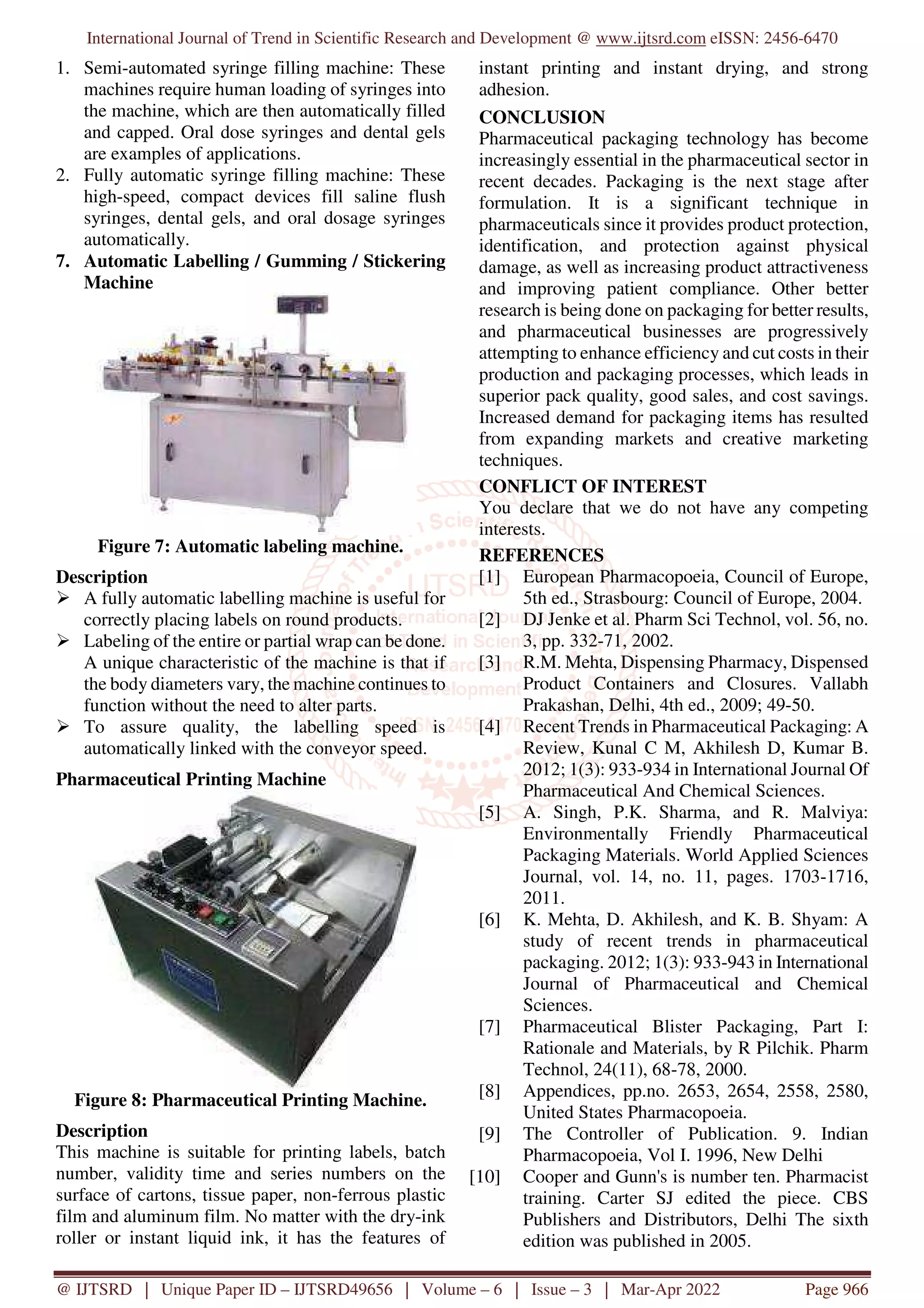 Pharmaceutical Packaging Technology A Brief Outline | PDF