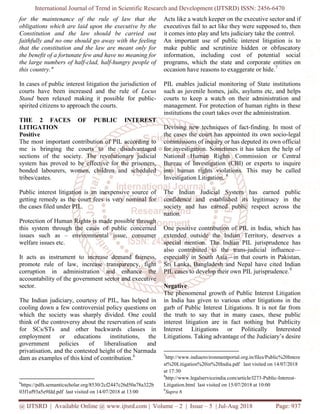Public Interest Litigation: A Critical Review | PDF