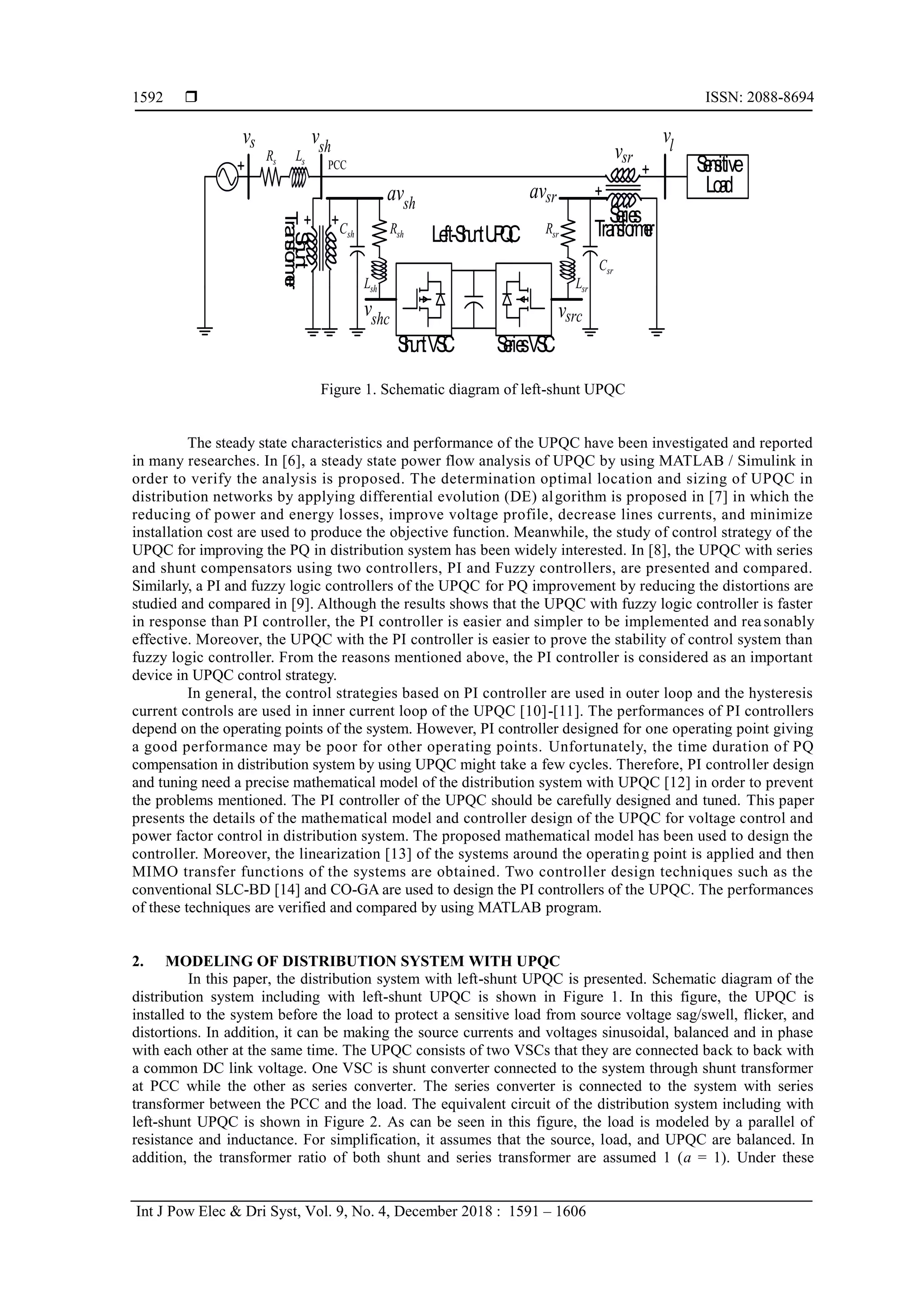 Controller Design of UPQC for Enhancing Power Quality in Distribution ...