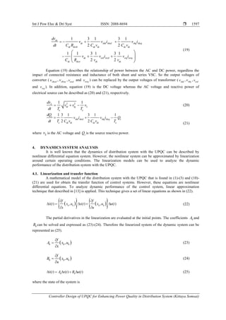 Controller Design of UPQC for Enhancing Power Quality in Distribution ...