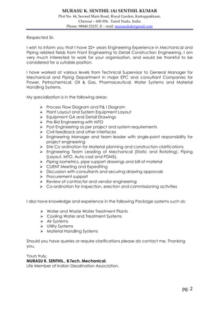 SENTHIL CV FINAL | PDF