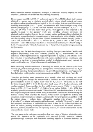 Rectal forceps biopsy procedure in cystic fibrosis: technical aspects ...