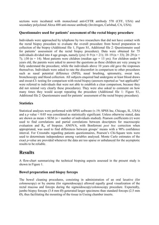 Rectal forceps biopsy procedure in cystic fibrosis: technical aspects ...