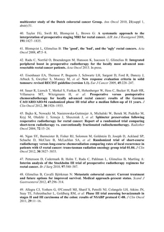 Short-course radiotherapy followed by neo-adjuvant chemotherapy in ...