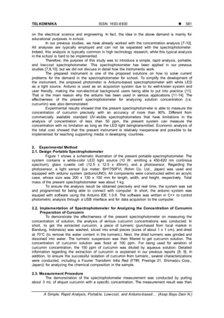 A Simple, Rapid Analysis, Portable, Low-cost, and Arduino-based ...