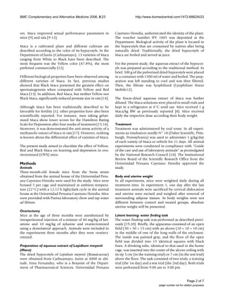 Benefits of Black Maca | PDF