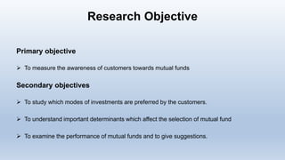 Awareness of Mutual Fund in Rajkot City | PPTX