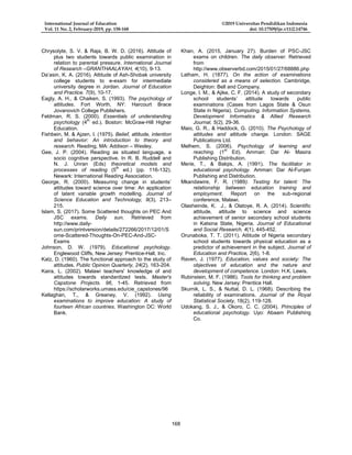 Secondary School Students Attitude towards Junior School Certificate ...