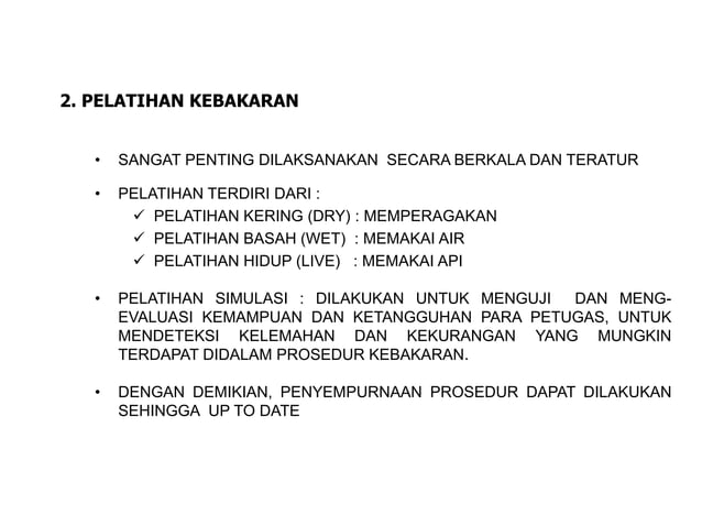 Skenario Kejadian Tanggap Darura pada Tempat Kerja | PPTX