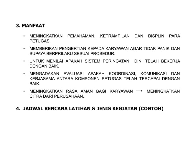 Skenario Kejadian Tanggap Darura pada Tempat Kerja | PPTX