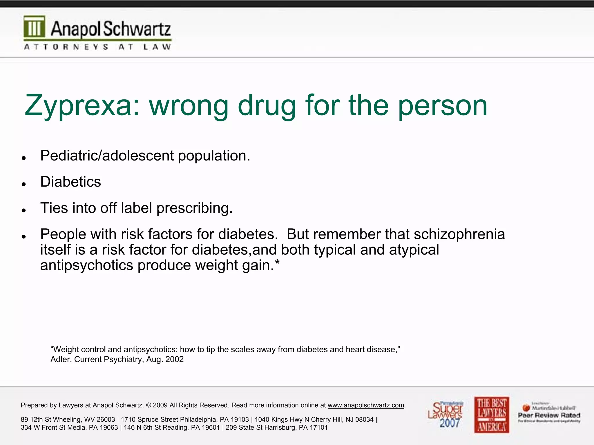 "Zyprexa and the Prescribing Physician | PDF