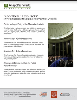 Vioxx Litigation Strategy | PDF