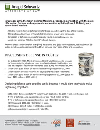 Vioxx Litigation Strategy | PDF