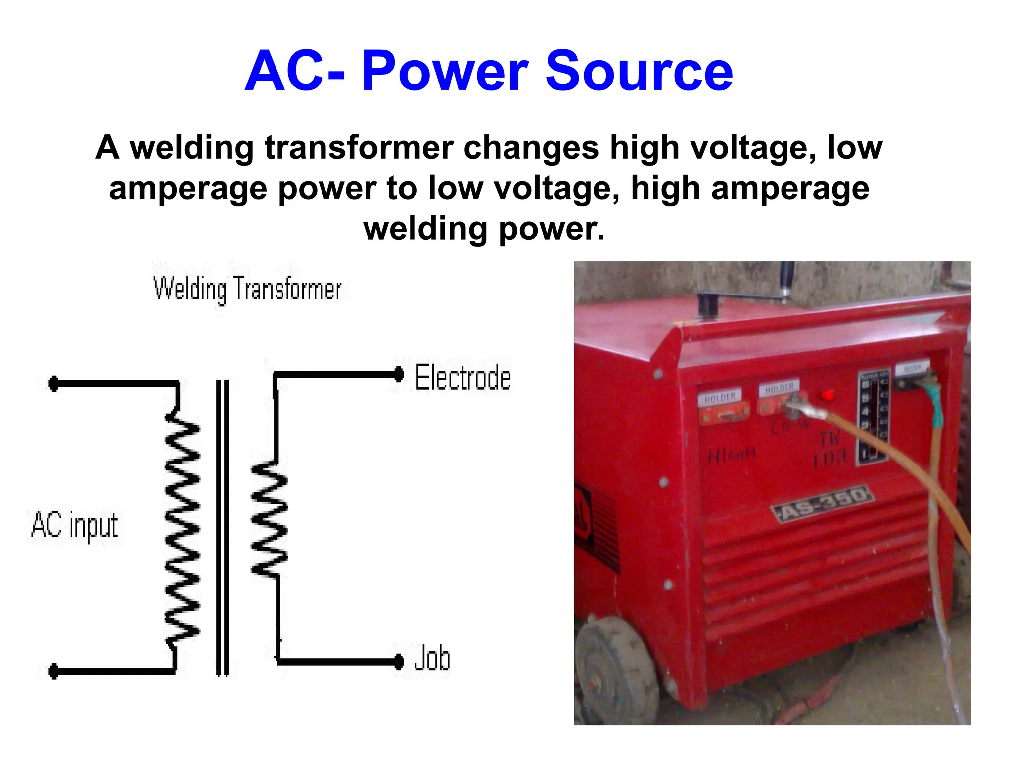 Arc Welding power sources for AC and DC welding | PPT
