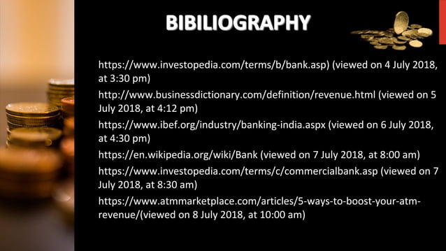 revenue resources of bank | PPT